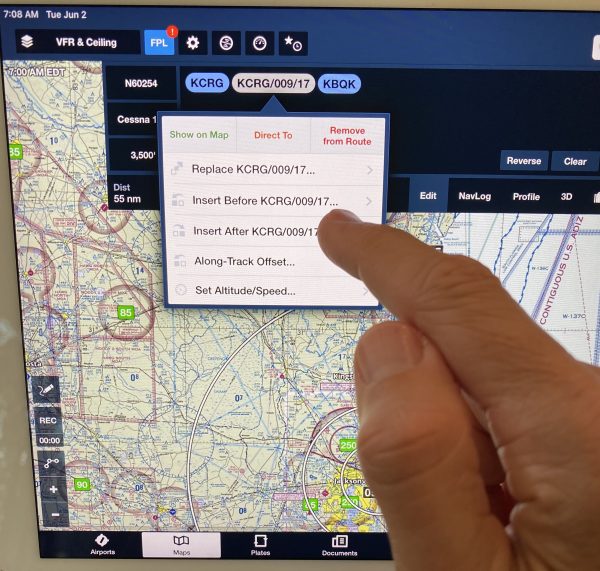ForeFlight VFR Navigation Log - Holladay Aviation